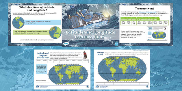 Latitude and Longitude Treasure Hunt: KS2 Activity Pack